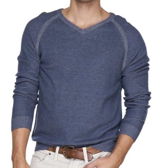 Tailor Vintage | Sweaters | Tailor Vintage Mens Blue Reversible V Neck ...